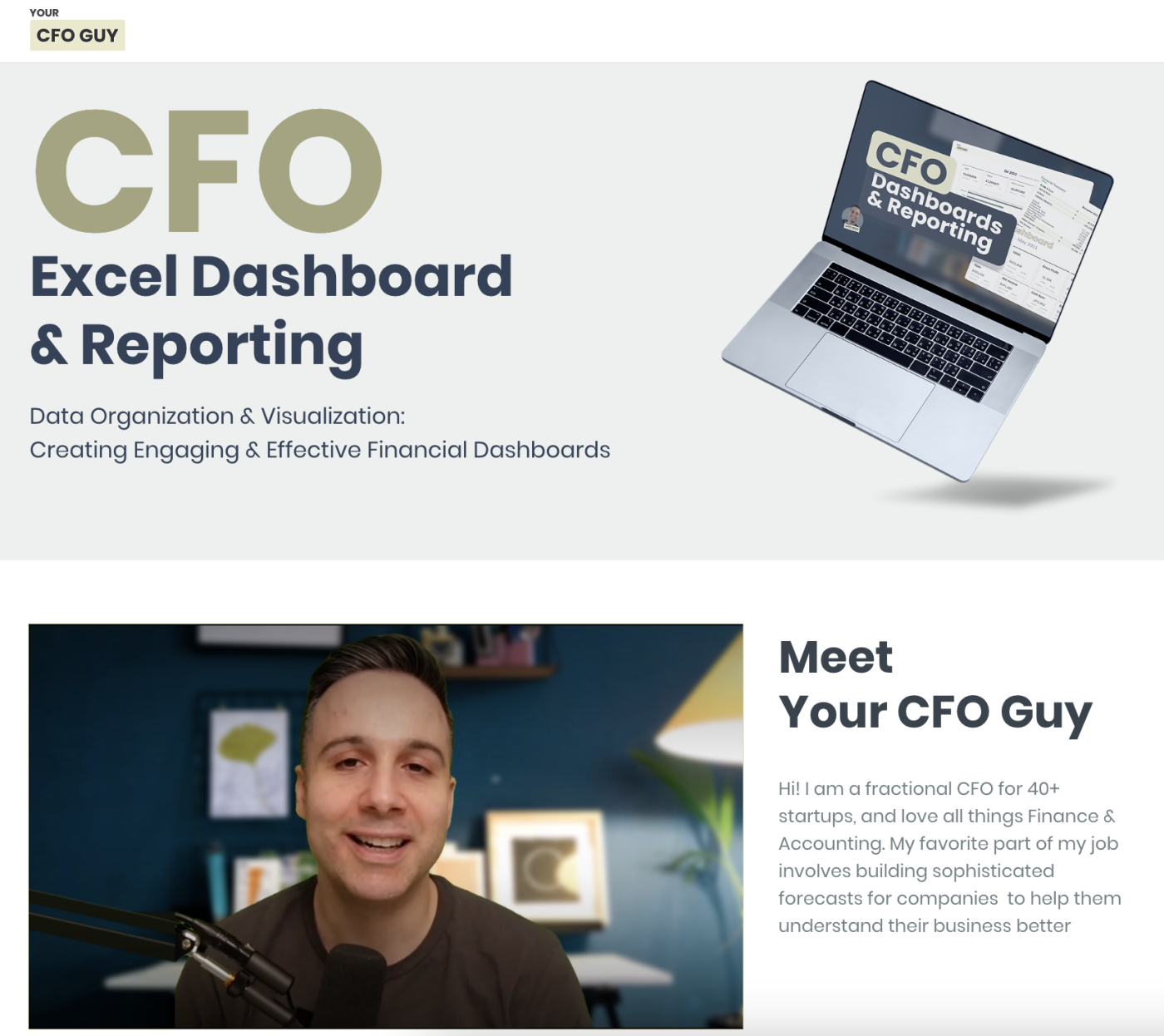 Josh Aharonoff – CFO Excel Dashboard & Reporting - Beast Courses