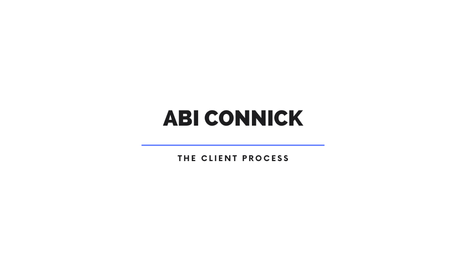 Abi Connick – The Client Process - IM-Courses